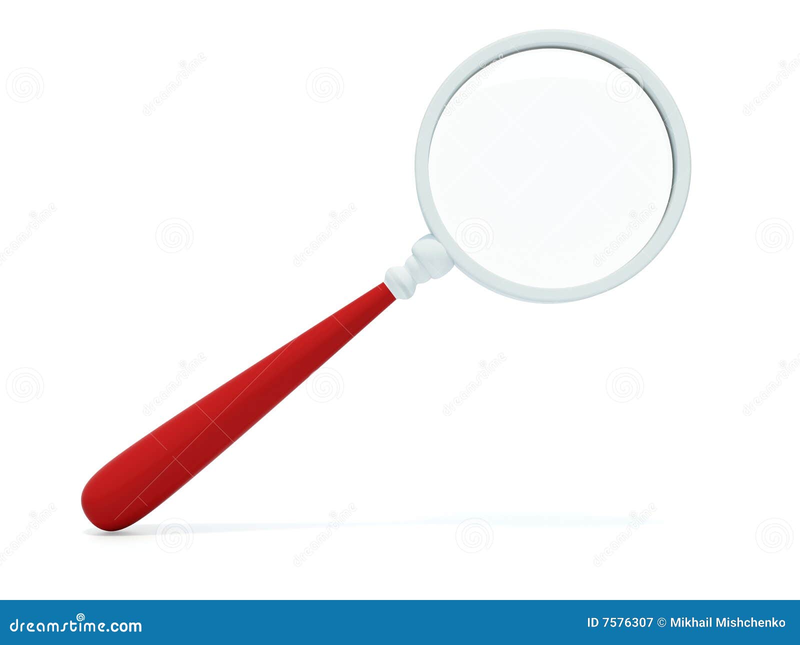 Magnifier Isolated on White Stock Illustration - Illustration of icon ...