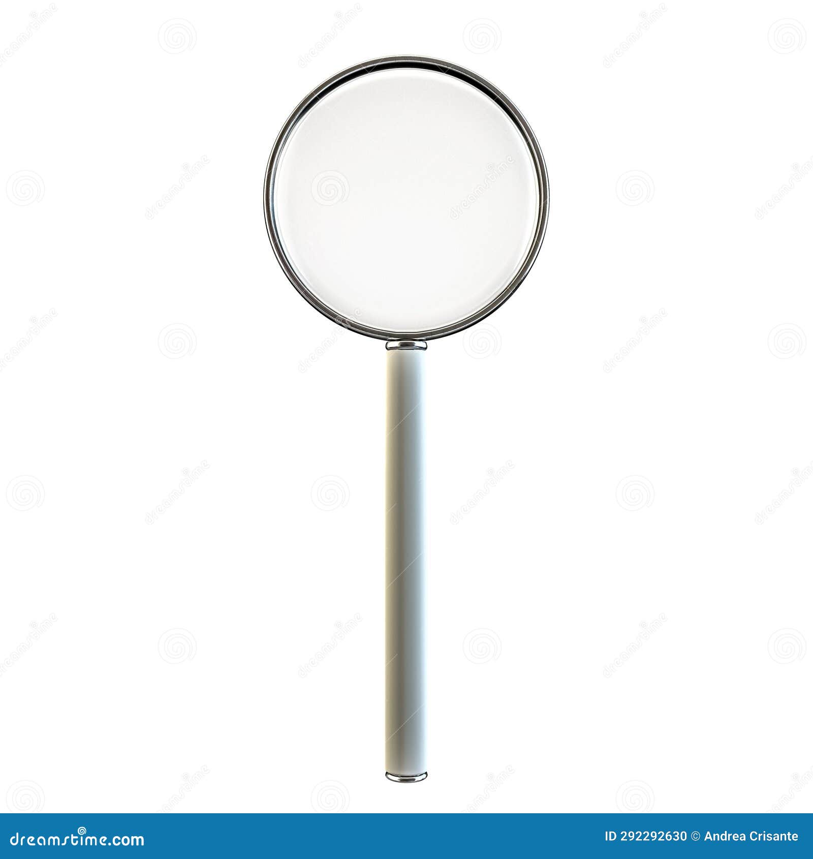 Magnifier Isolated on White Background Stock Illustration ...