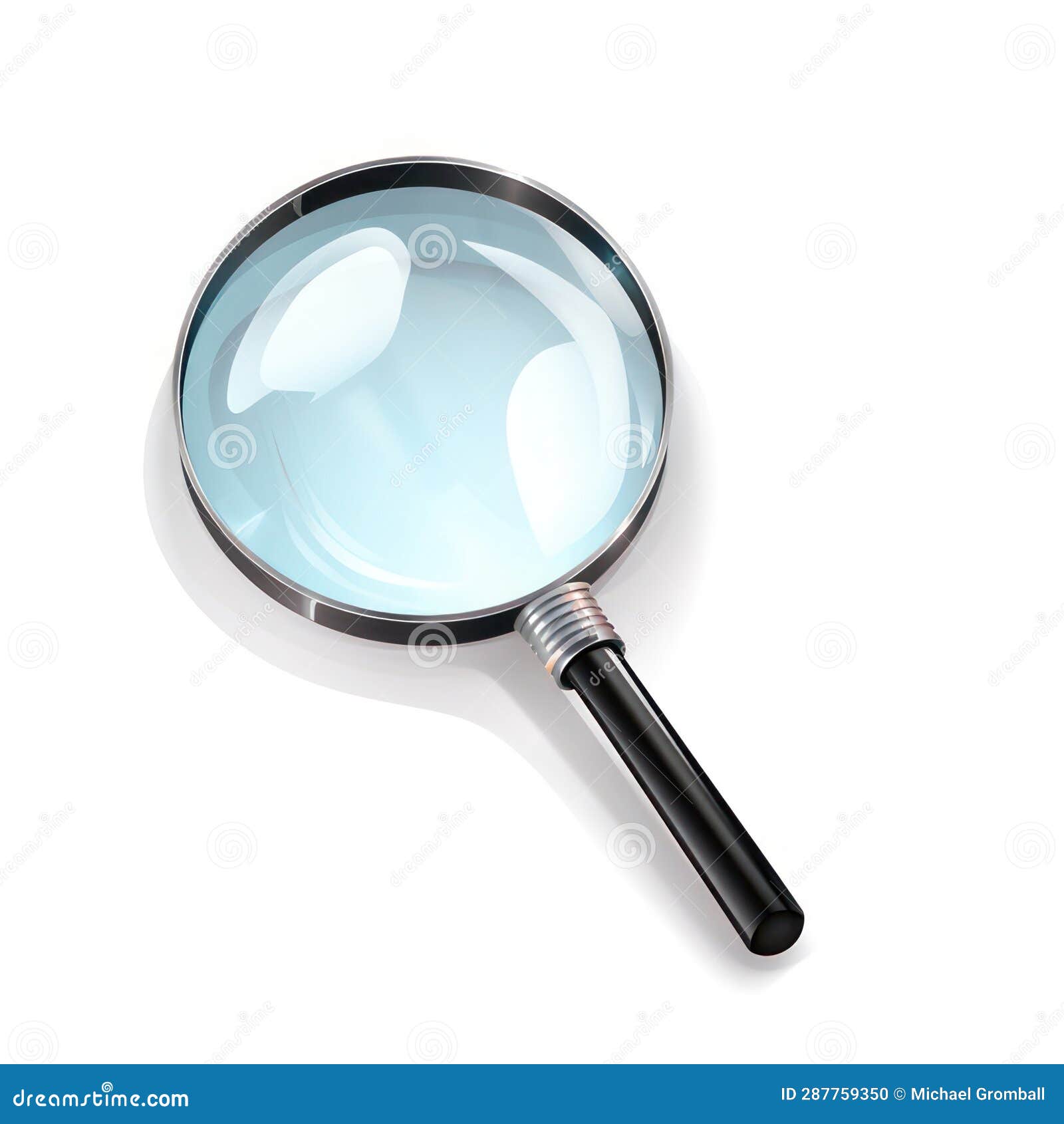 Magnifier Isolated on White Created with Generative AI. Object for ...