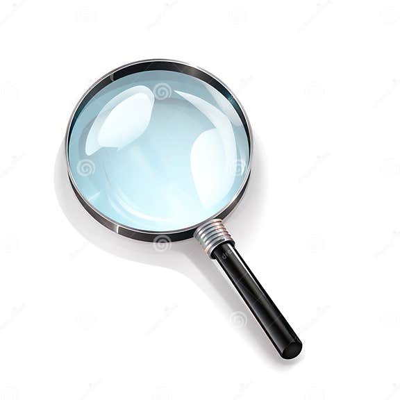 Magnifier Isolated on White Created with Generative AI. Object for ...