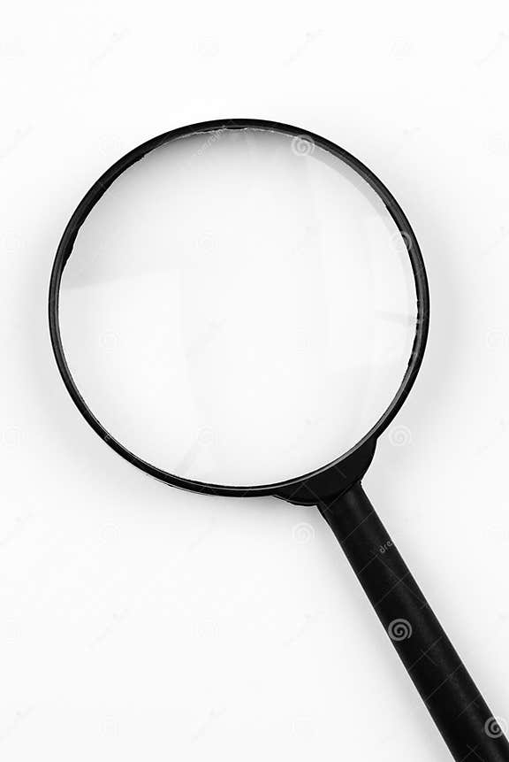 Magnifier Oh the White Background Stock Photo - Image of lens ...