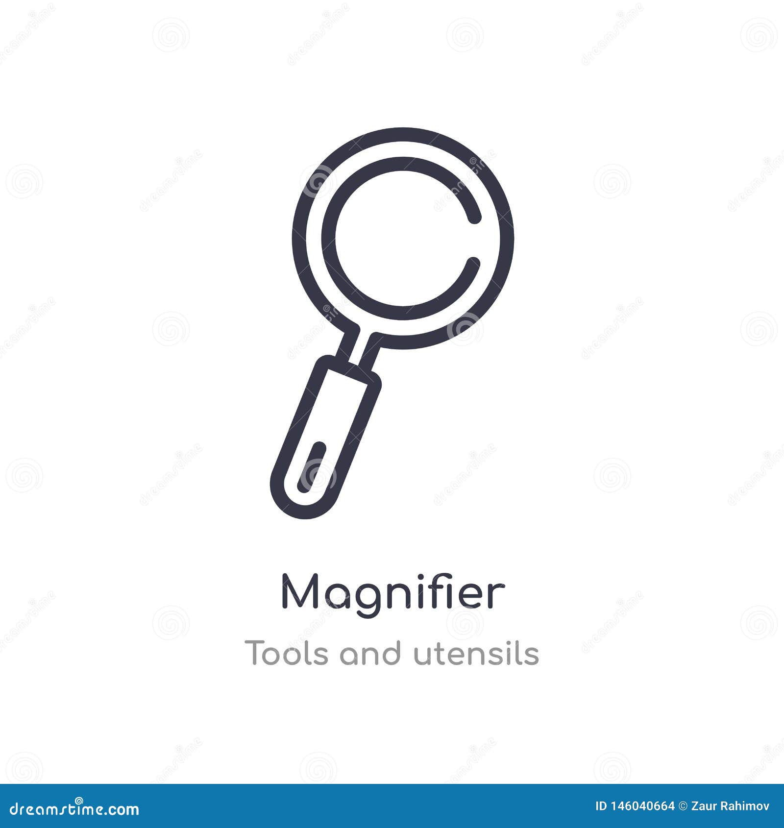Magnifier With Eye Outline Icon. Find Icon, Investigate Concept Symbol ...
