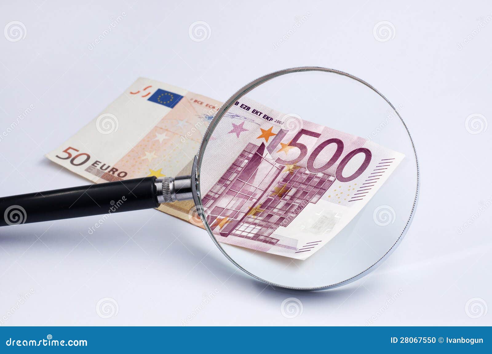 Magnifier Over Figures Royalty-Free Stock Photo | CartoonDealer.com ...
