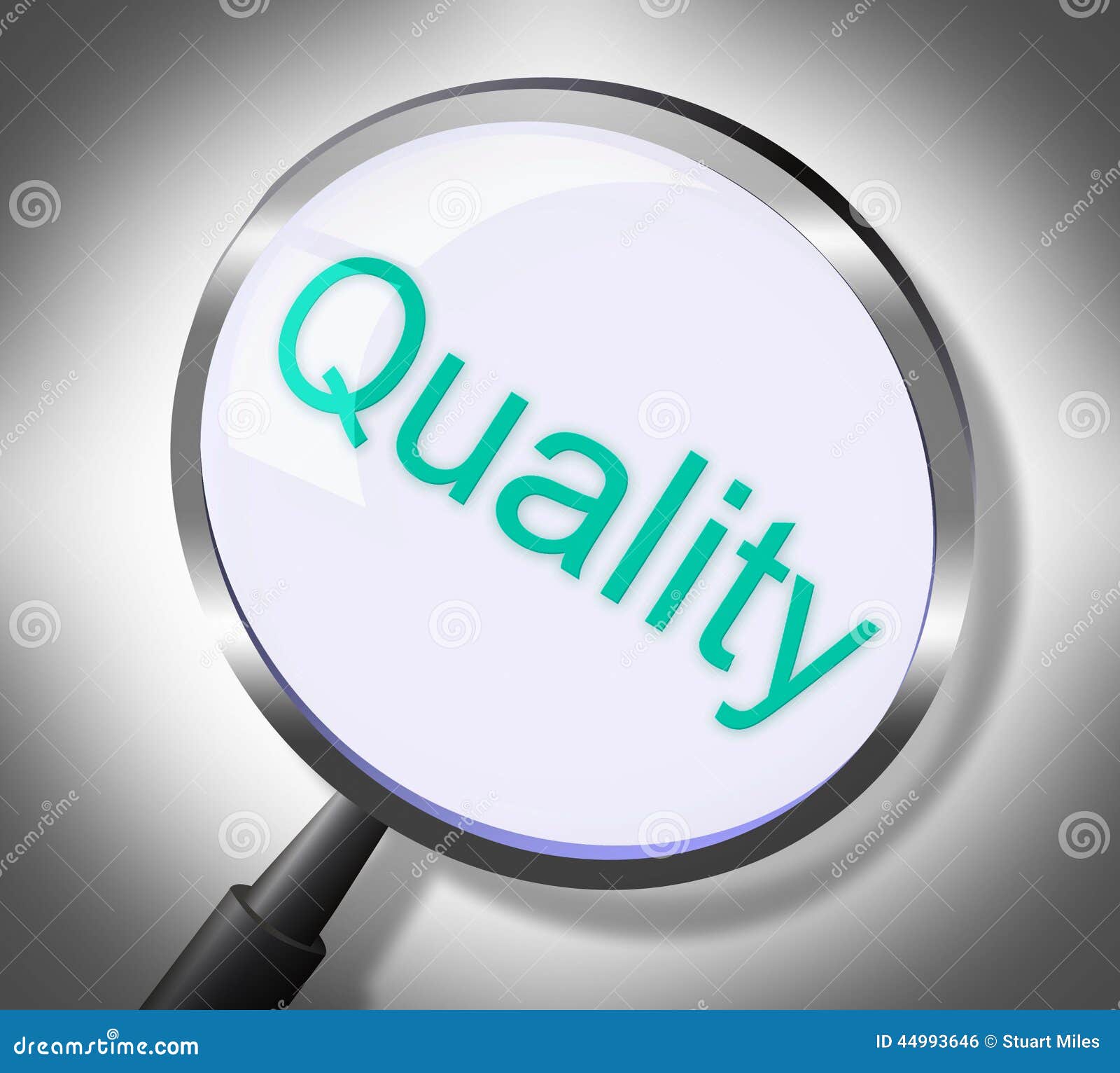 Magnifier Quality Means Approval Check and Satisfaction Stock ...