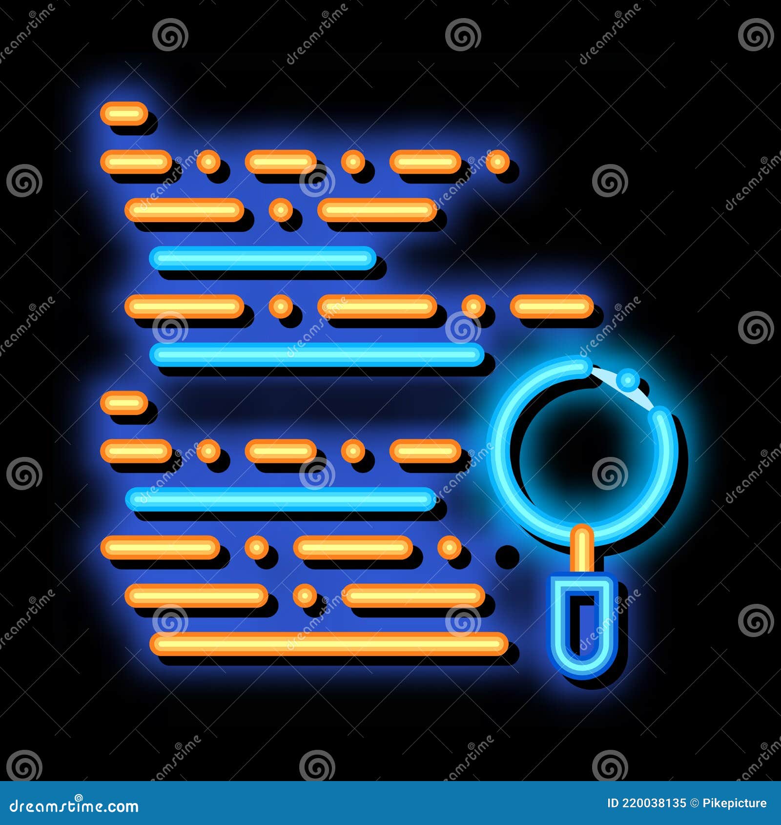 Magnifier Search Code Mistake Neon Glow Icon Illustration Stock Vector ... Magnifier Search Code Mistake Neon Glow Icon Illustration Stock Vector ...