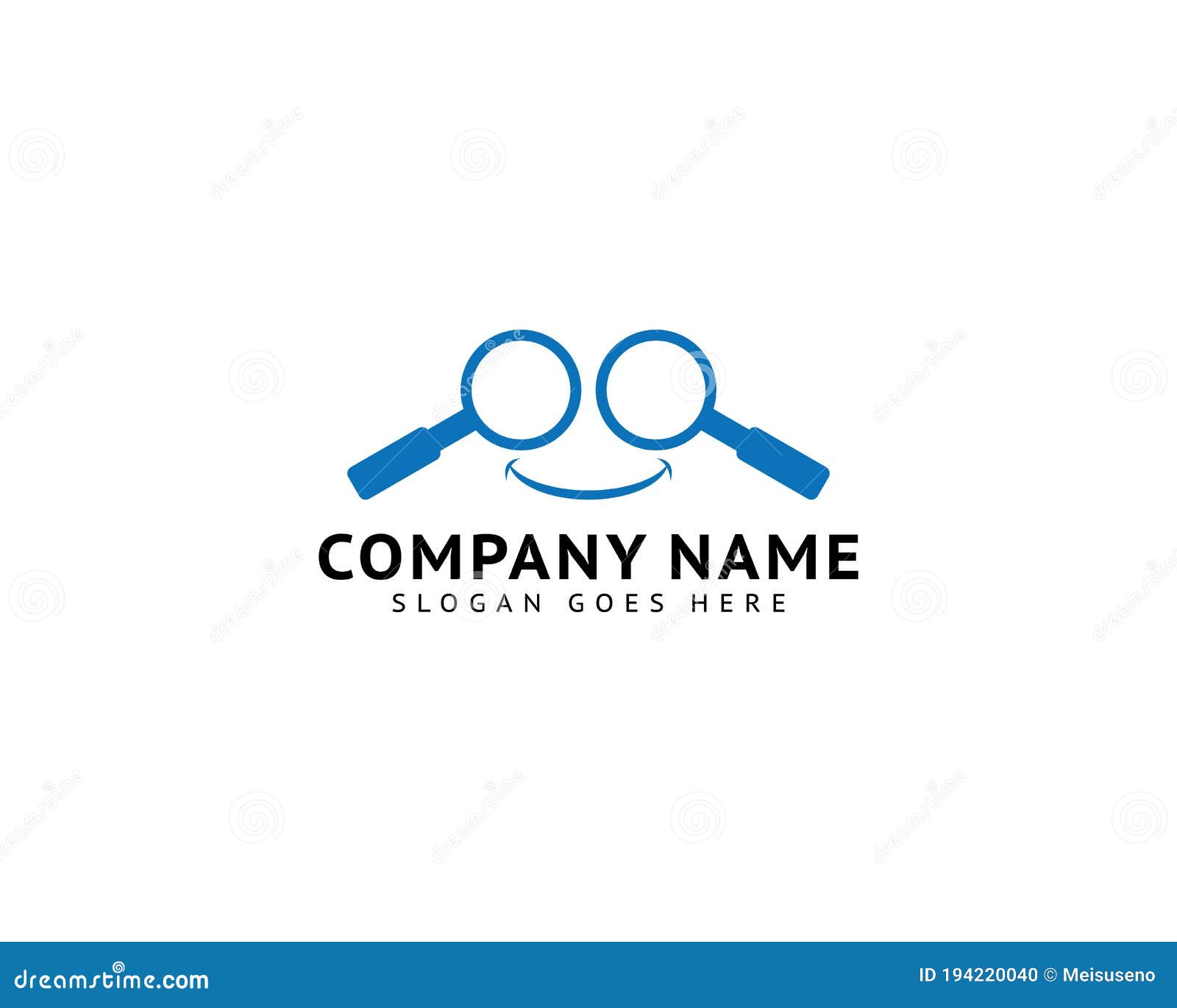 Magnifier and Smile Logo Vector Template Design Stock Vector ...