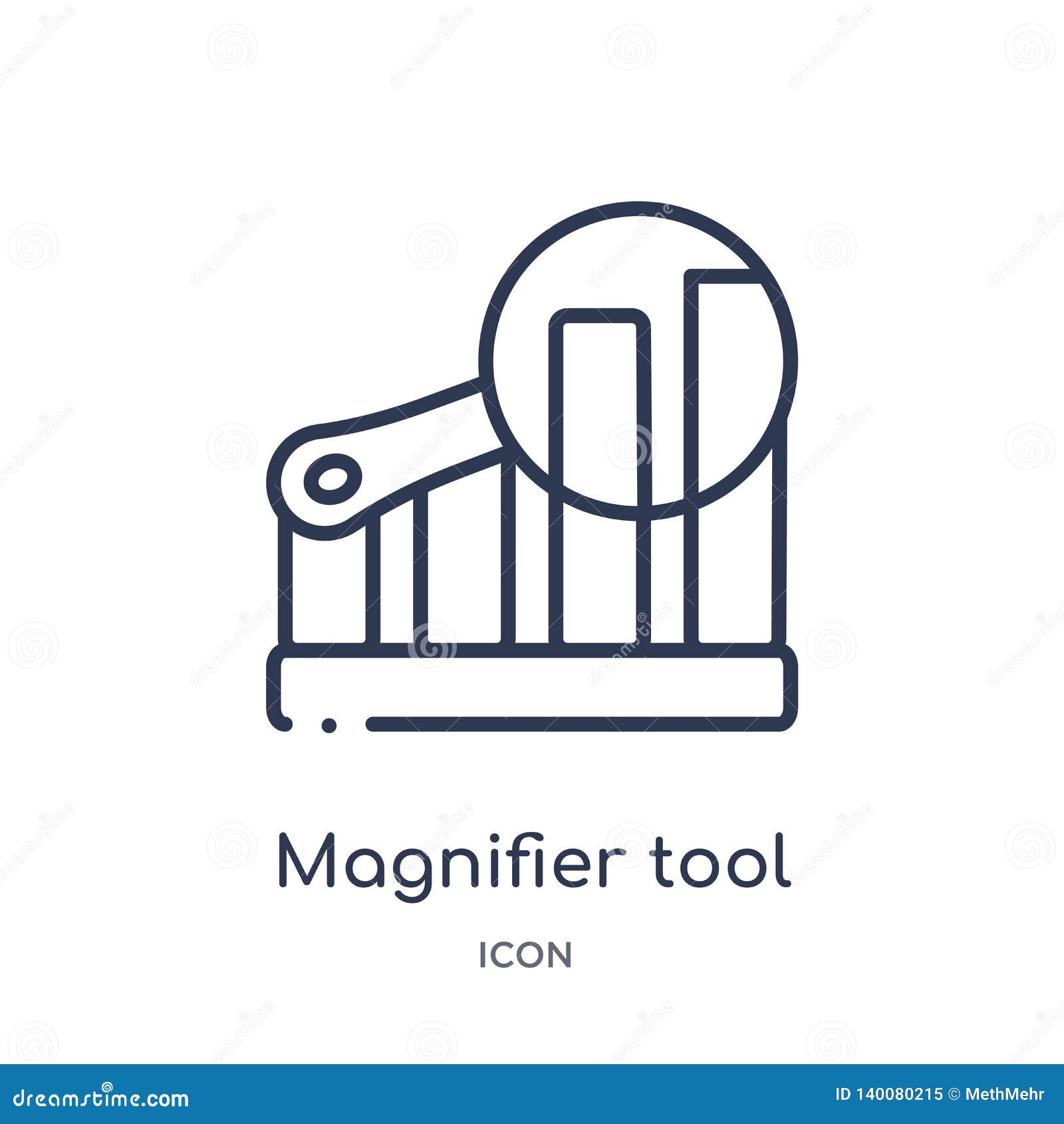 Magnifier Tool in Vertical Position Interface Icon from User Interface ...