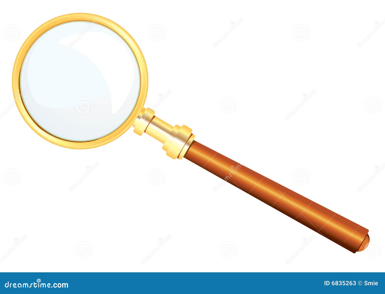 Magnifier, vector stock vector. Illustration of figure - 6835263