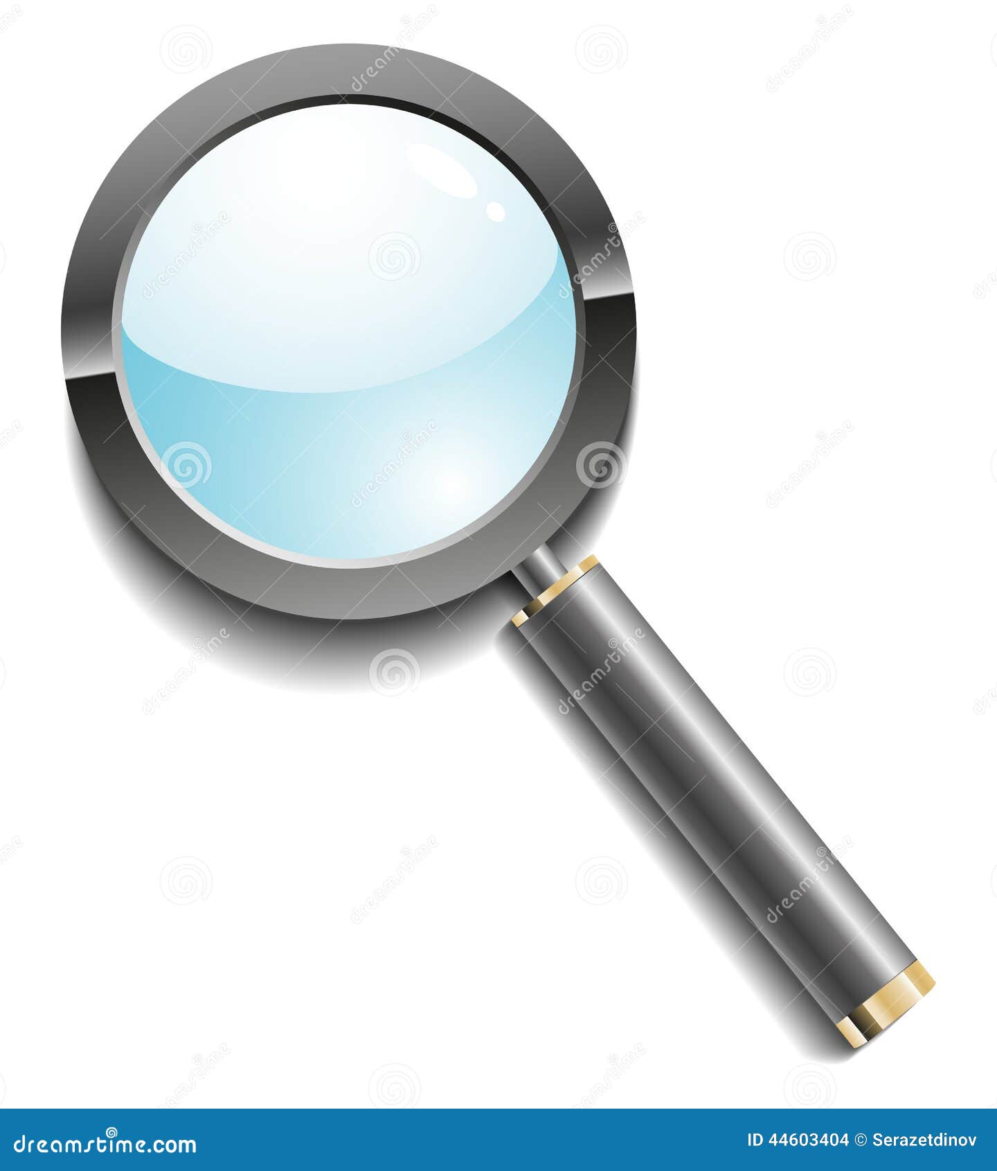 Magnifier stock vector. Illustration of magnifier, computer - 44603404