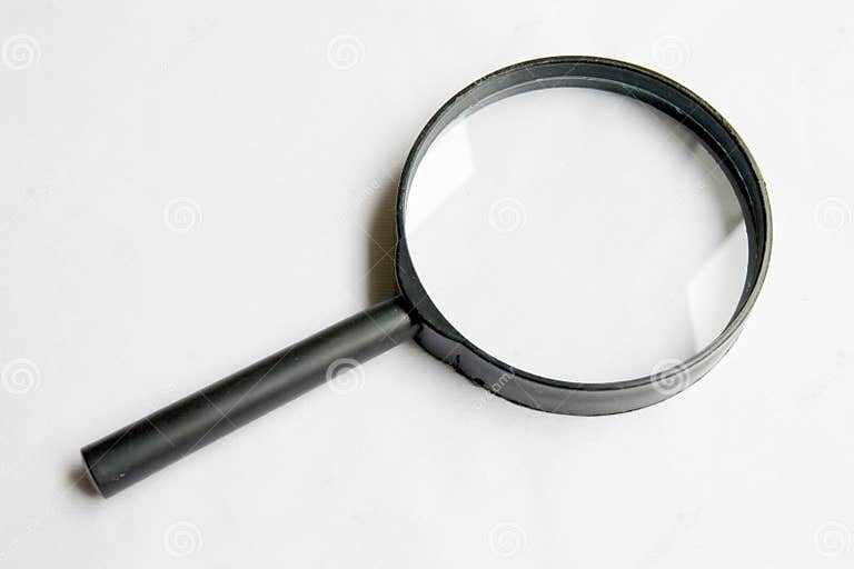 Magnifier on White Background Stock Image - Image of investigate ...
