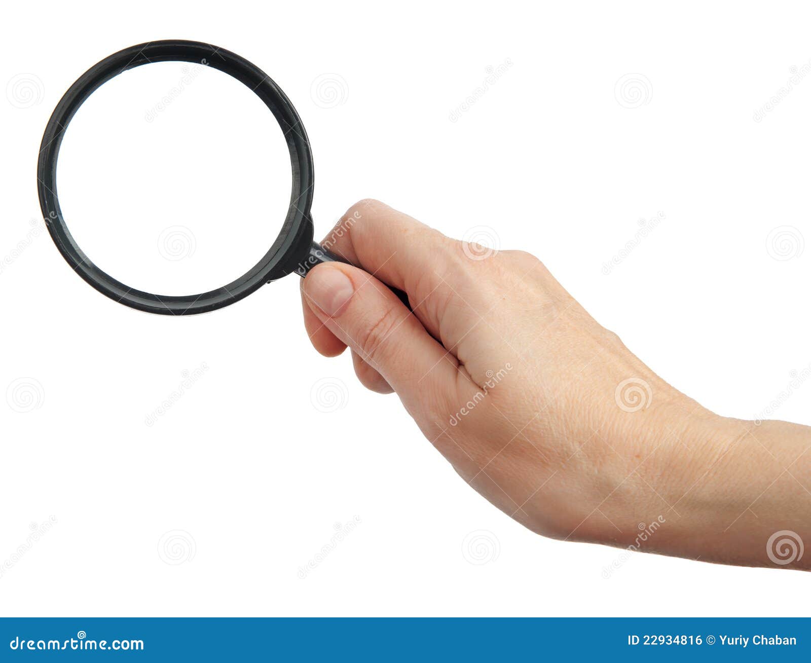 Magnifier in woman hand stock photo. Image of large, holding - 22934816