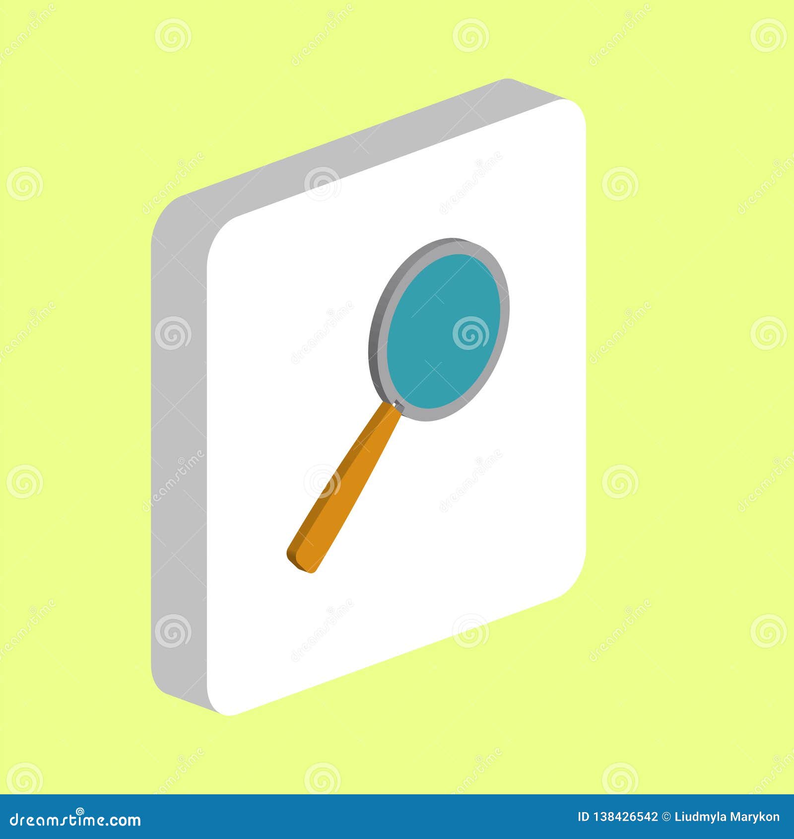 Magnify computer symbol stock vector. Illustration of designer - 138426542