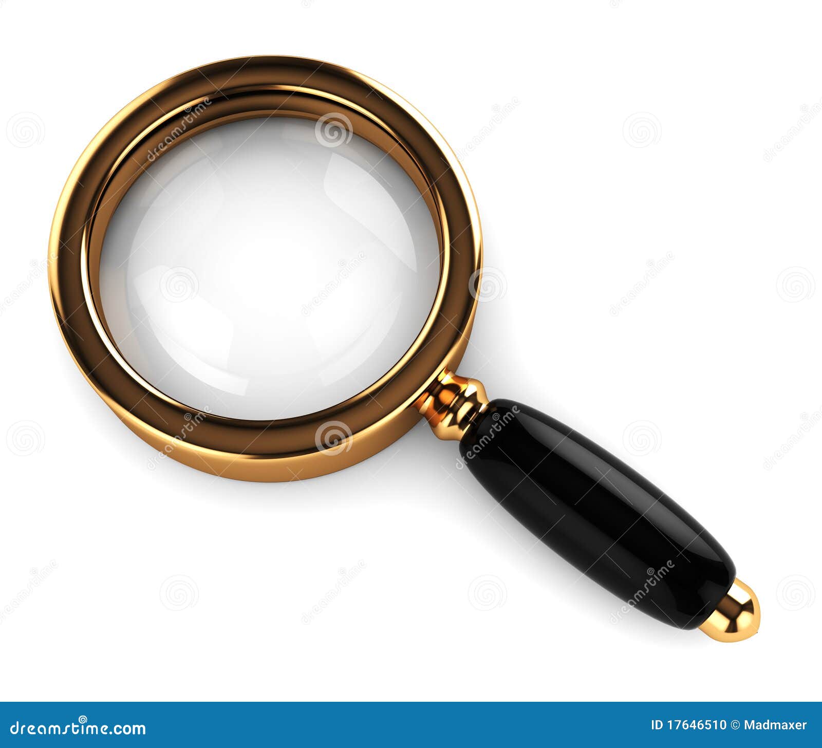 Magnify glass stock illustration. Illustration of shadow - 17646510
