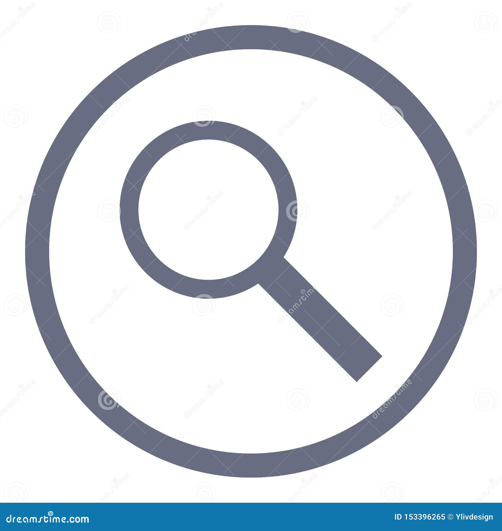 Magnify Glass Icon, Simple Style Stock Vector - Illustration of design ...