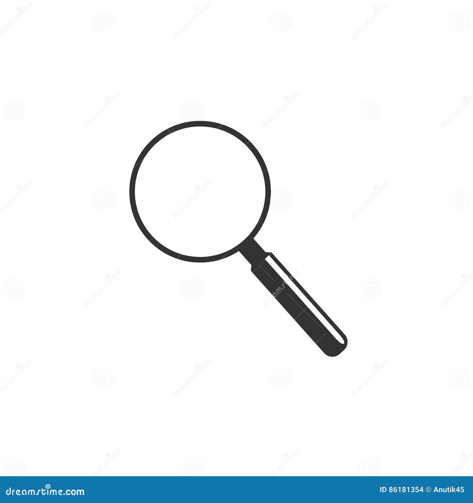 Magnify Glass, Icon, Vector Stock Vector - Illustration of experiment ...