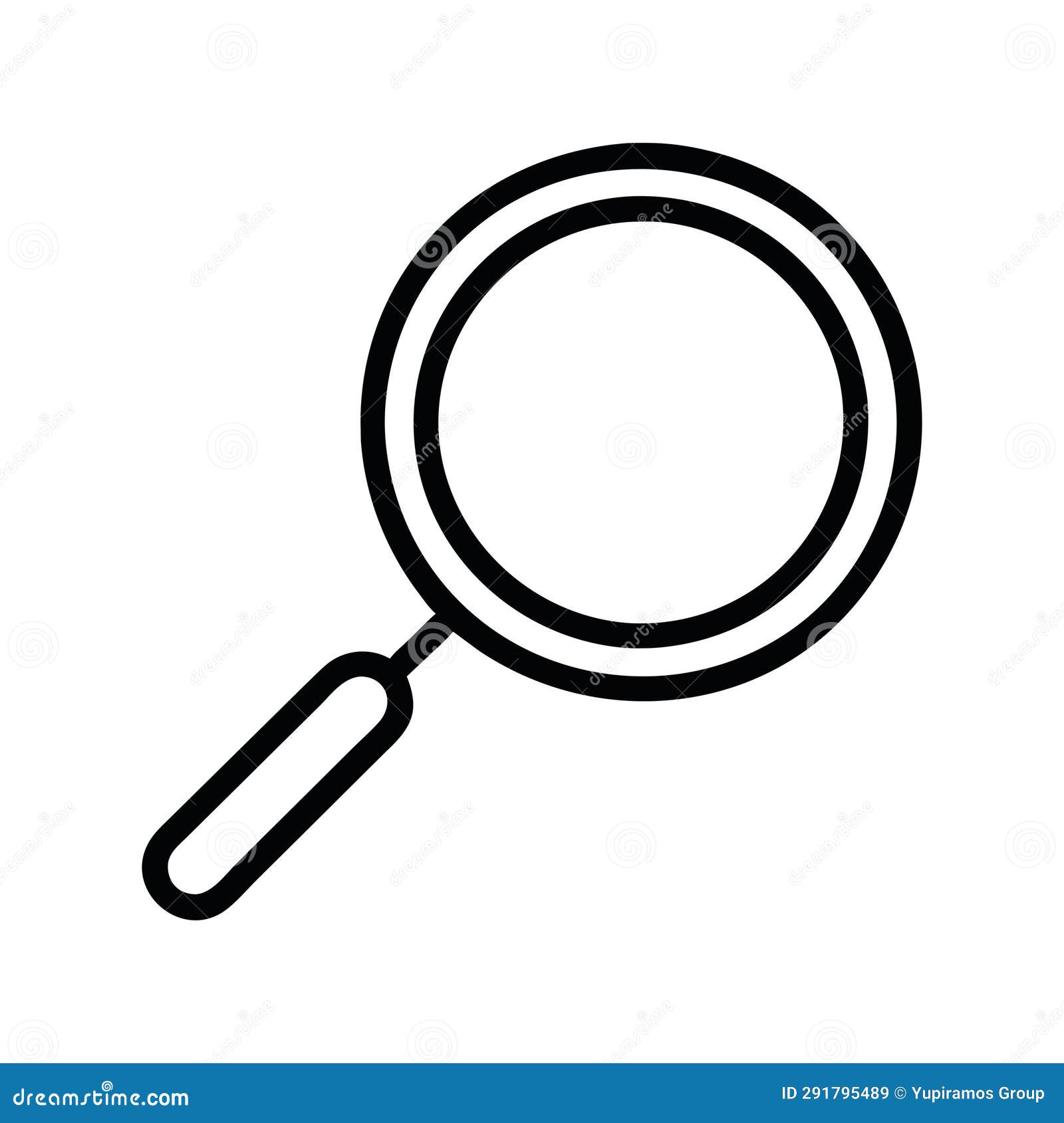 Magnify glass icon stock illustration. Illustration of vector - 291795489