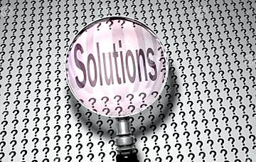 Magnify Lens Solutions stock illustration. Illustration of company ...