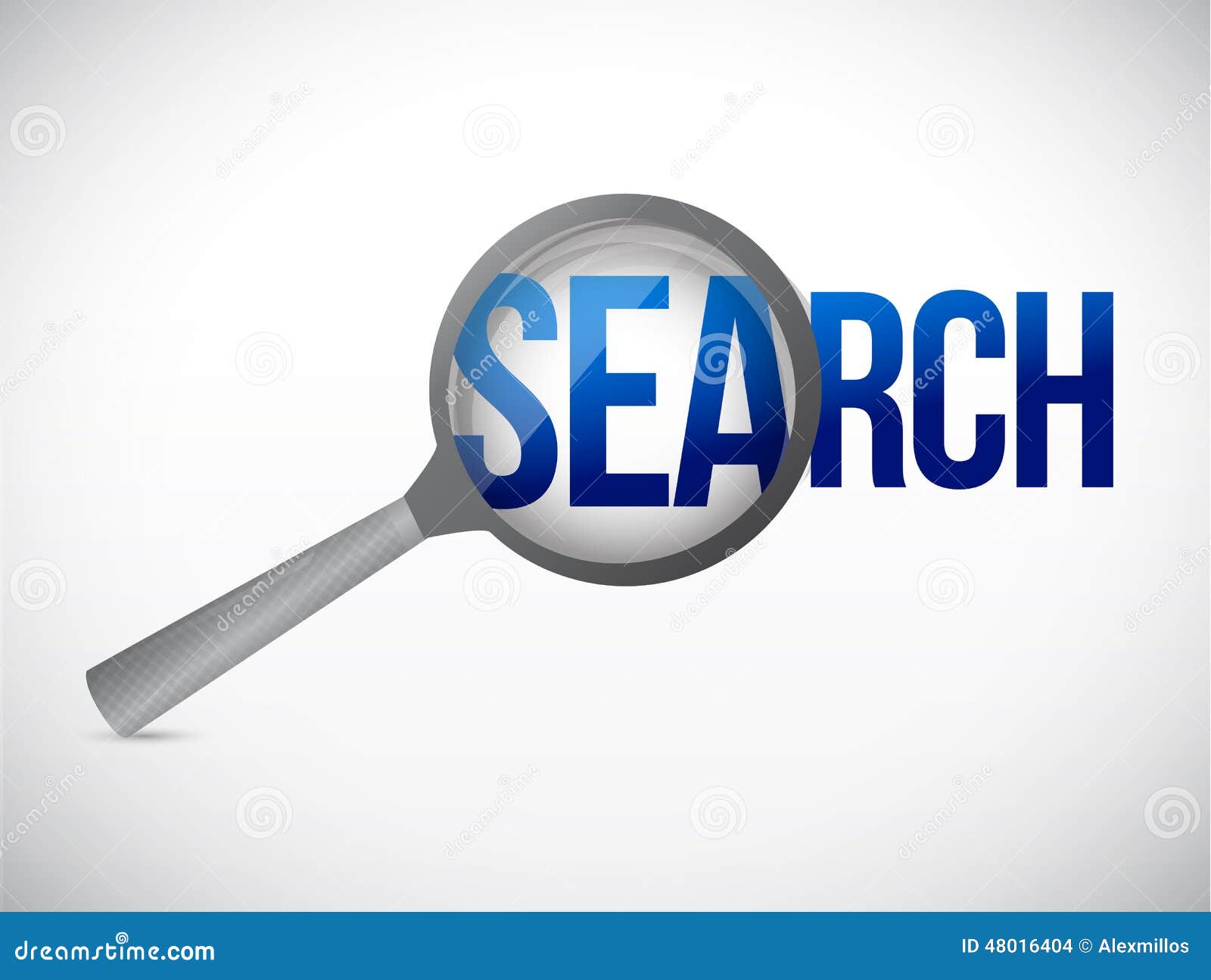Magnify Search Message Illustration Stock Photo - Image of magnifying ...