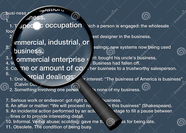 Magnifying Business stock illustration. Illustration of help - 533964