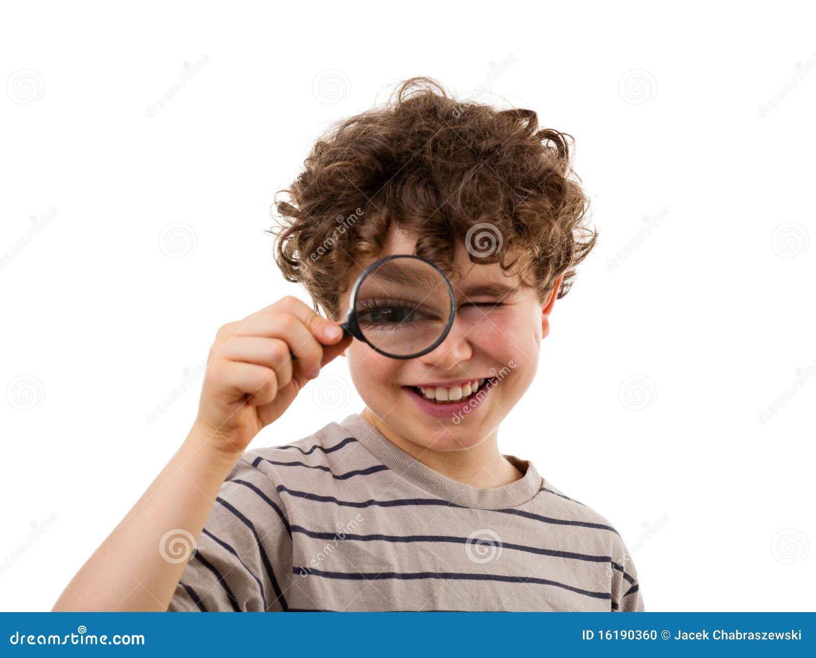 Magnifying glass stock photo. Image of face, discovery - 16190360