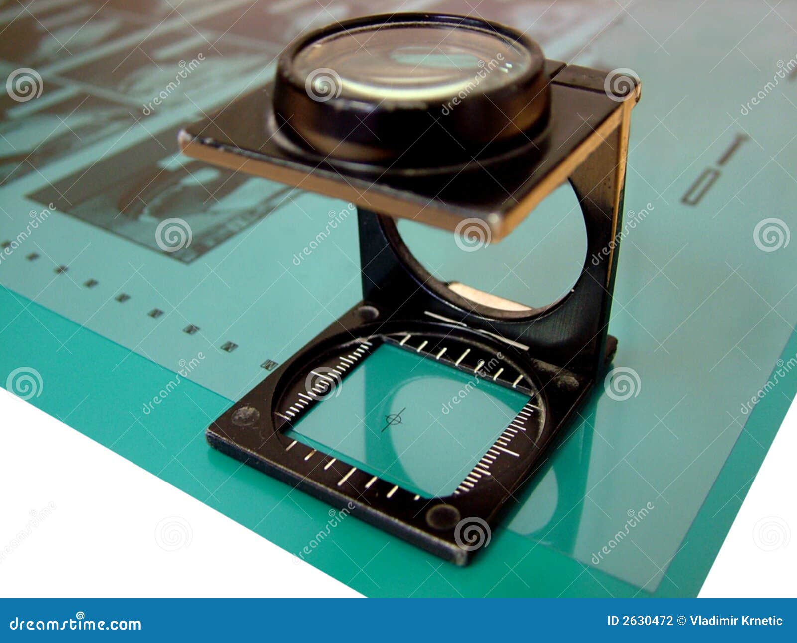 Magnifying glass stock photo. Image of magnifying, printer - 2630472