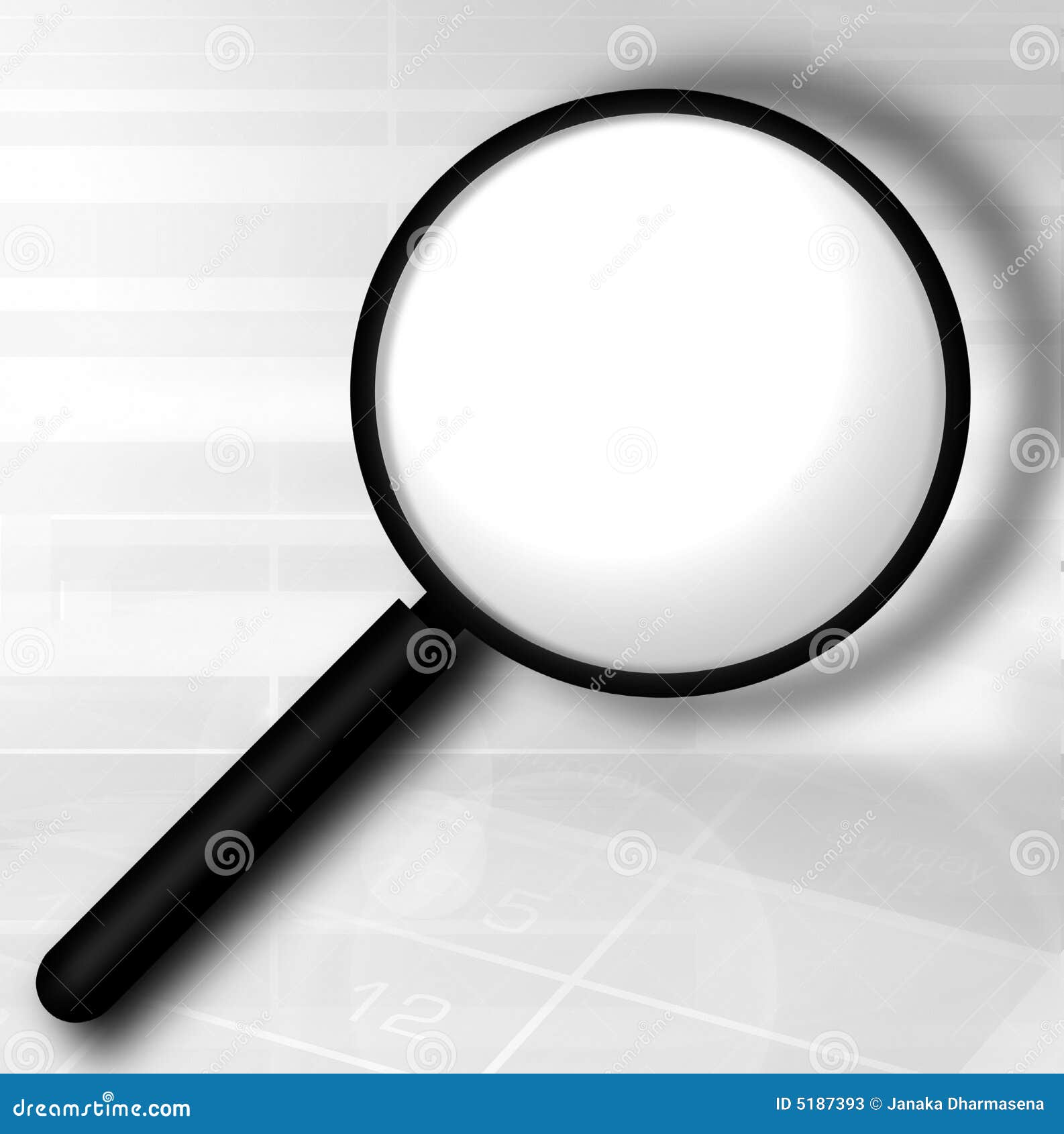 Magnifying glass stock illustration. Illustration of close - 5187393