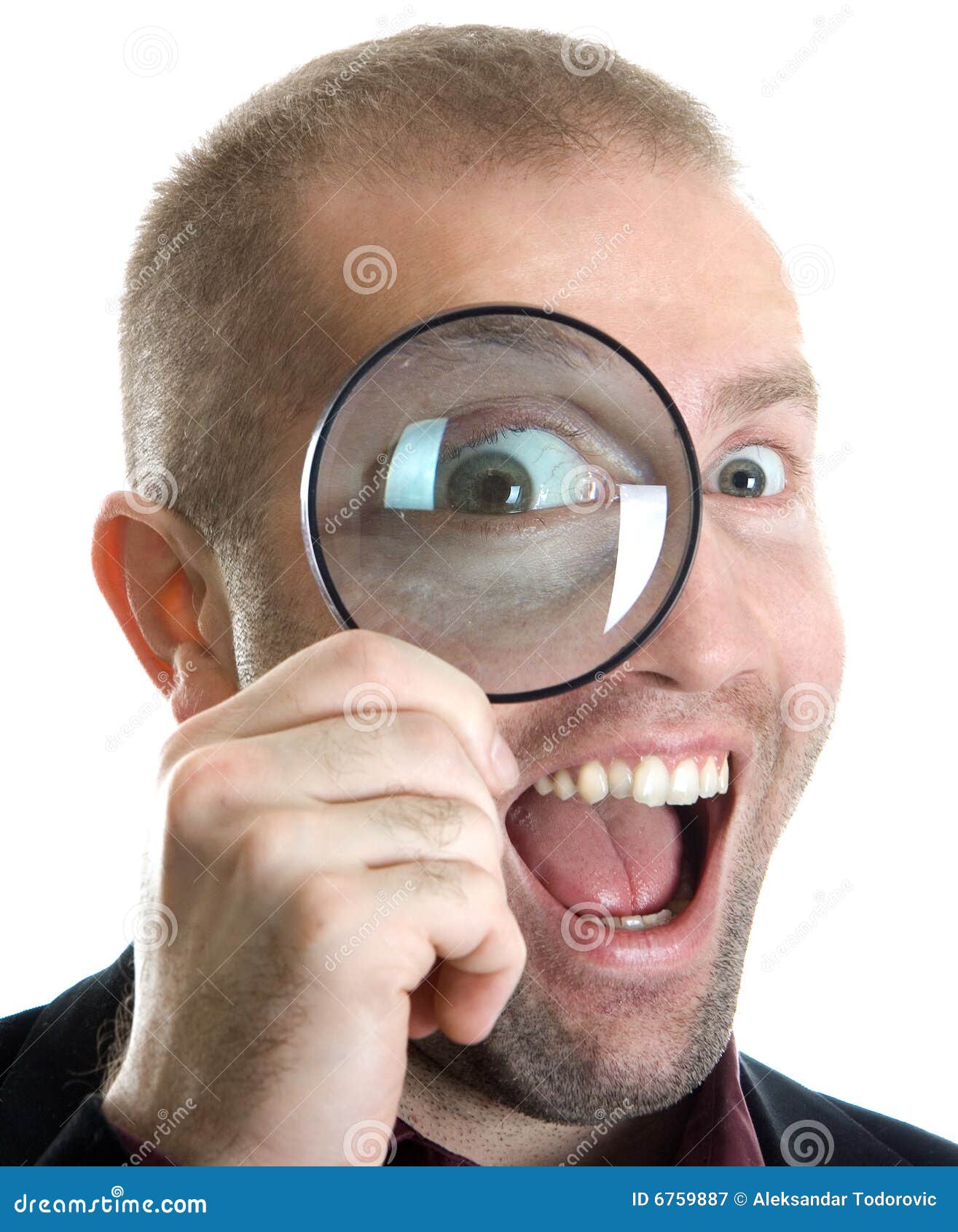 A magnifying glass stock image. Image of magnifier, lens - 6759887