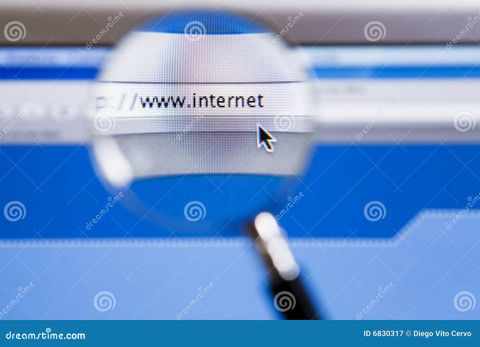 Magnifying glass stock image. Image of internet, technology - 6830317