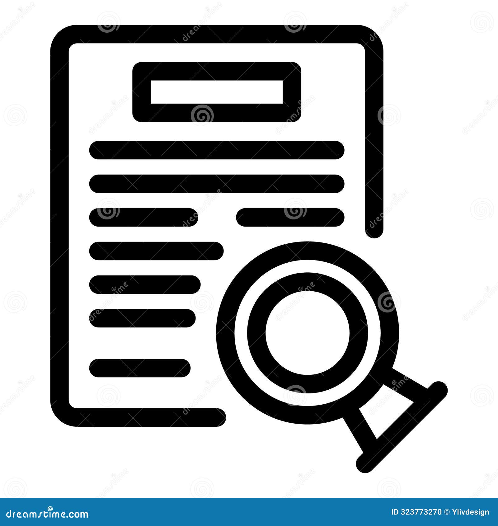Magnifying Glass Analyzing Document for Fraud Detection and ...