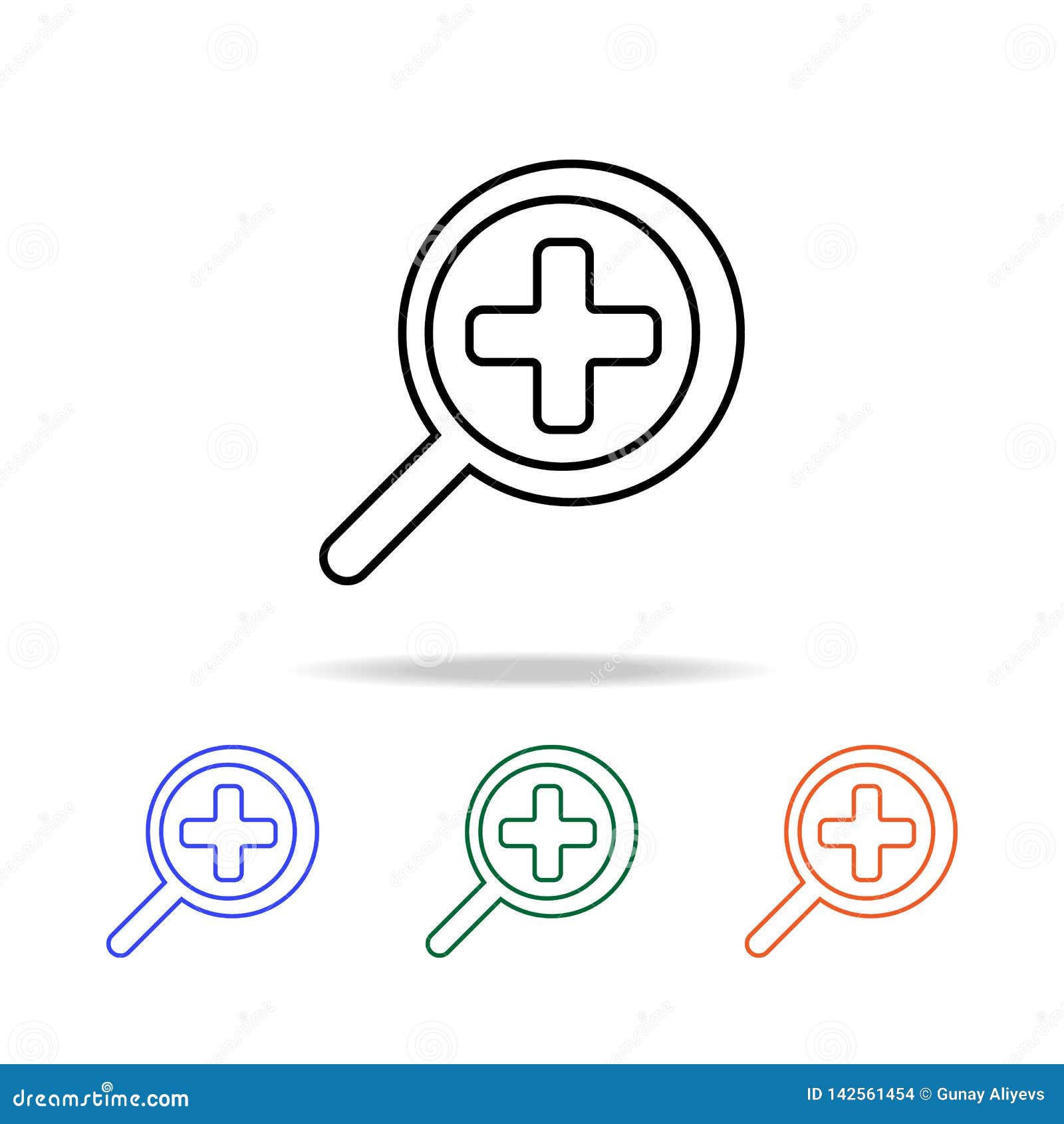 Magnifying Glass Approximation Icon. Elements of Simple Web Icon in ...