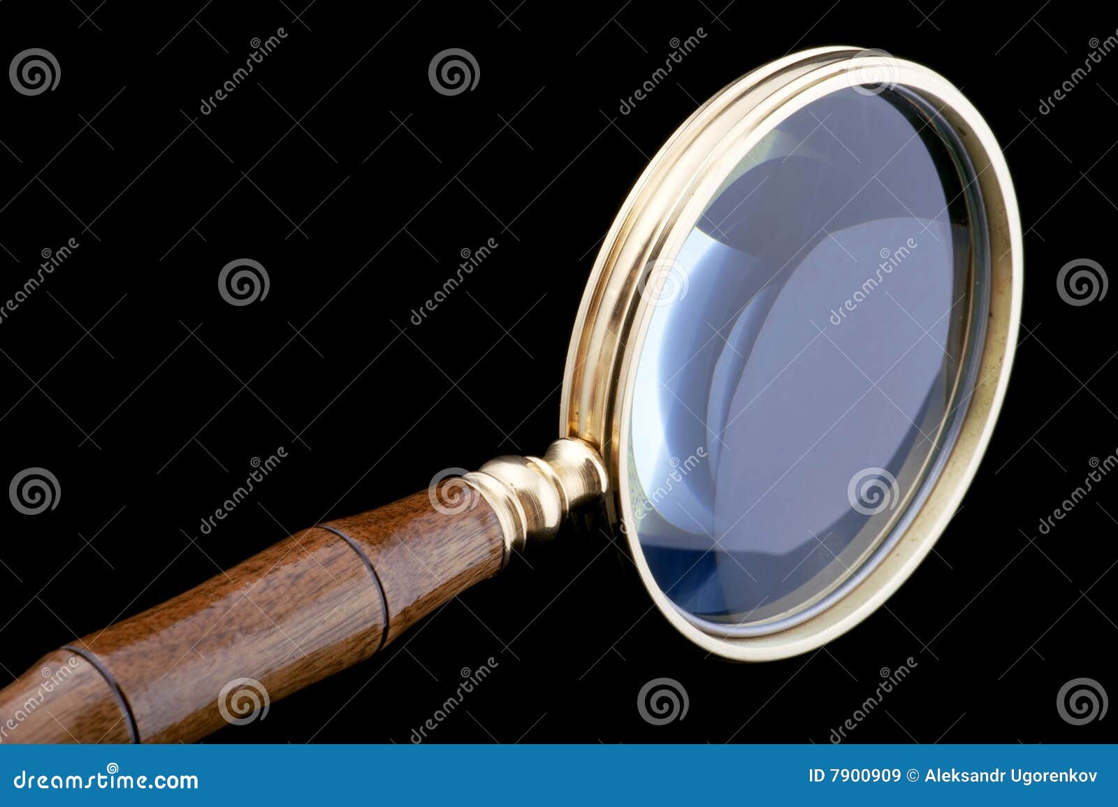 Magnifying Glass on Black Close Up Stock Image - Image of tool, lens ...