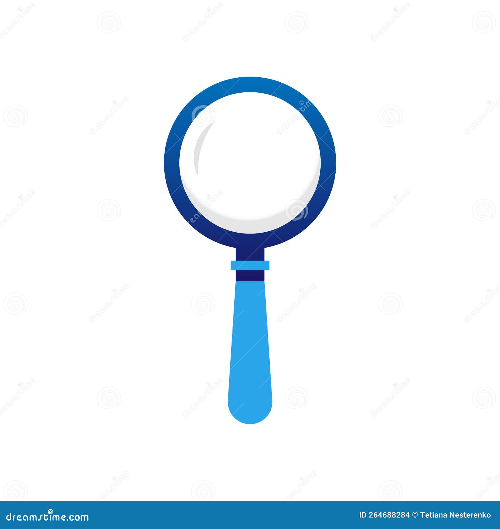Magnifying Glass Brochure Element Design Stock Vector - Illustration of ...
