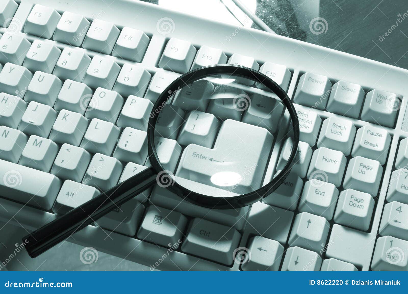 Magnifying Glass, Button, Key Stock Photo - Image of keyboard, inspired ...