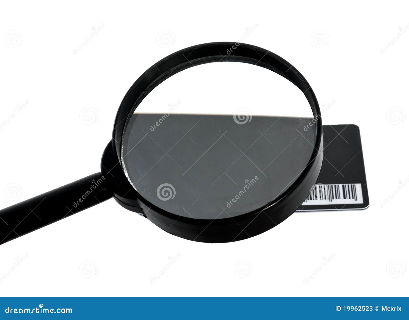 Magnifying glass and card stock image. Image of discovery - 19962523