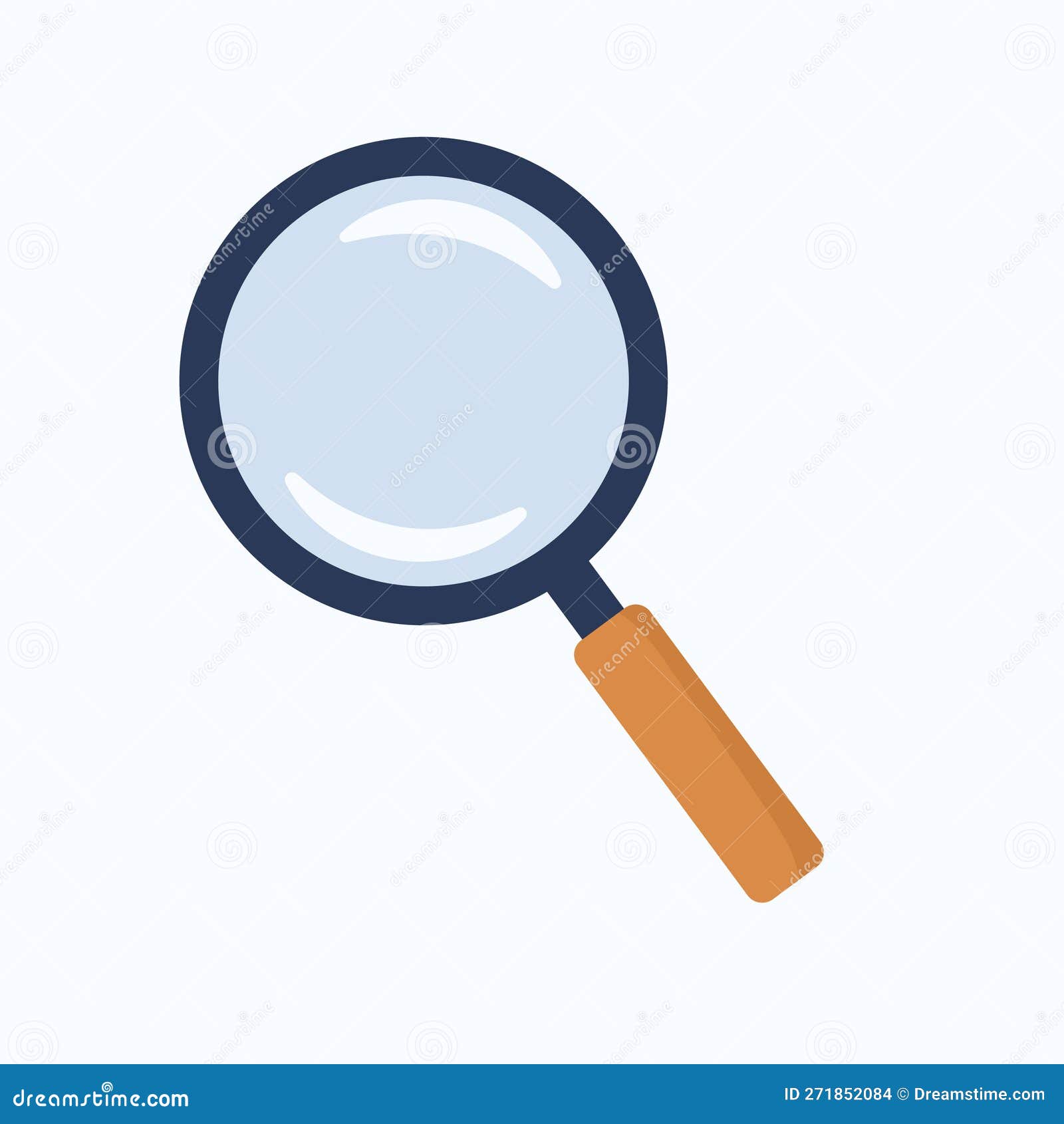 Magnifying Glass Cartoon Icon Vector Illustration. Flat Illustration of ...