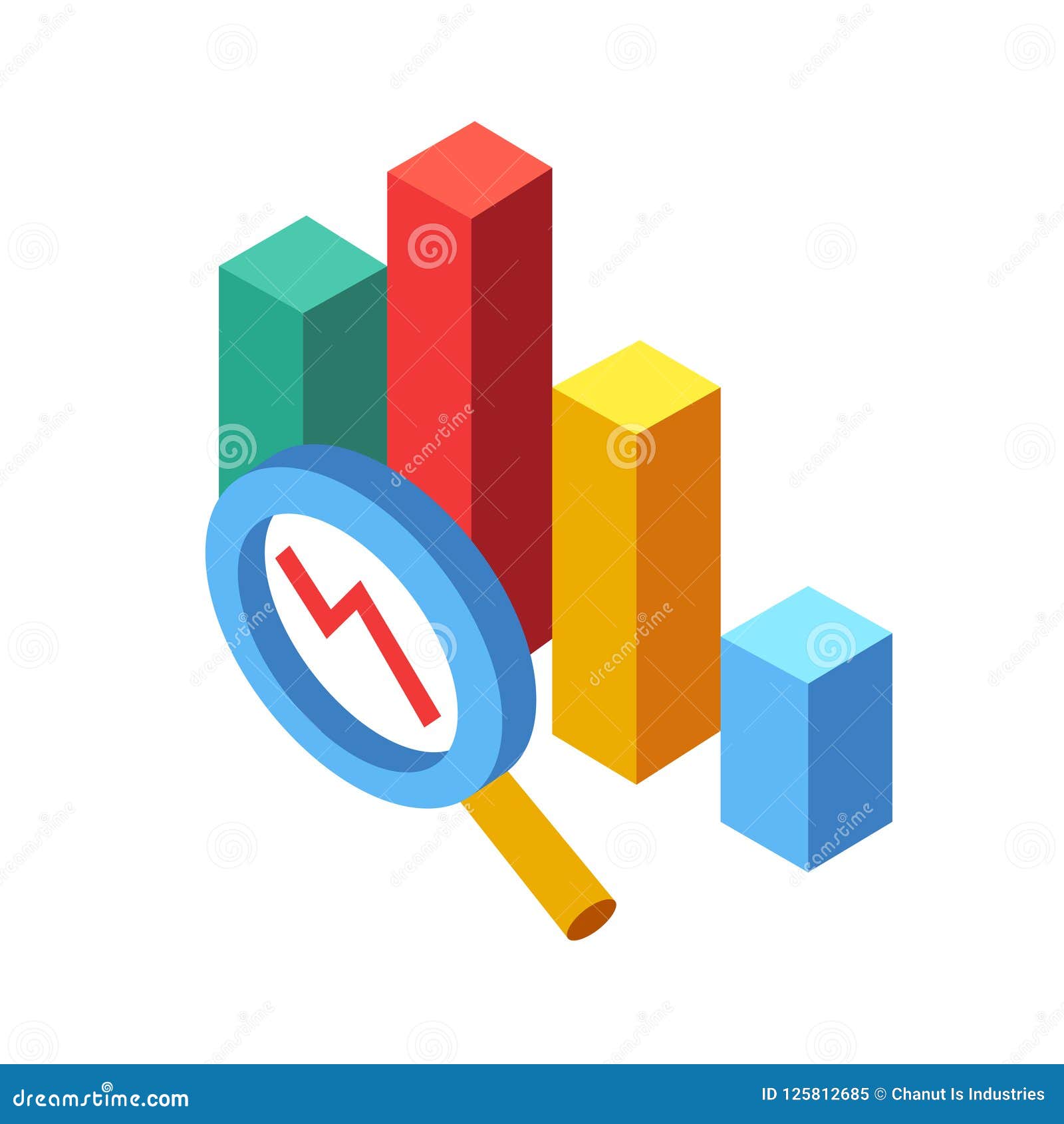 Analytic Research Isometric Illustration Stock Vector - Illustration of ...