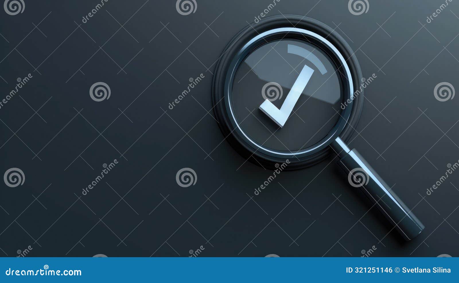 Magnifying Glass and Checkmark on AI Algorithm Symbolizing Ethical ...