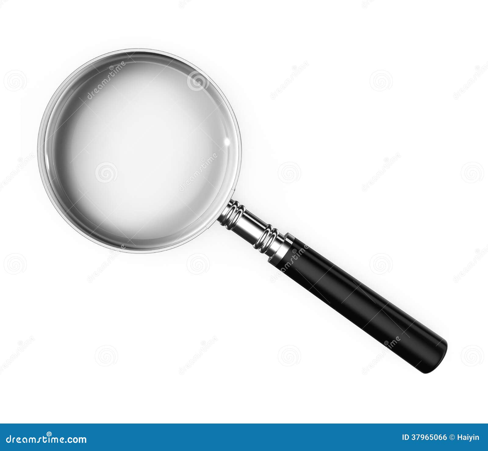Magnifying Glass with Clipping Path Stock Illustration - Illustration ...