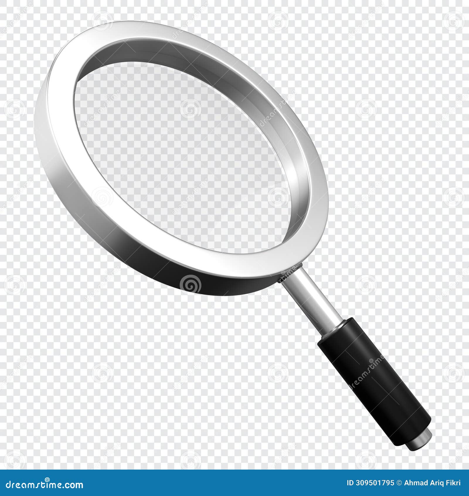 Magnifying Glass. Magnifying Glass 3d Icon. Realistic Magnifying Glass ...