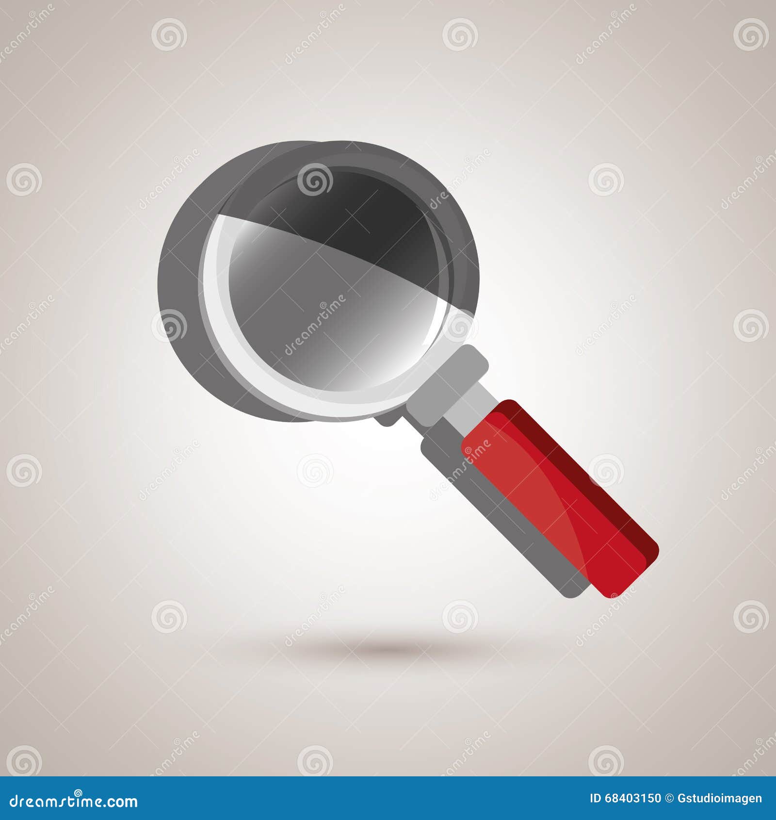 Magnifying glass design stock illustration. Illustration of research ...