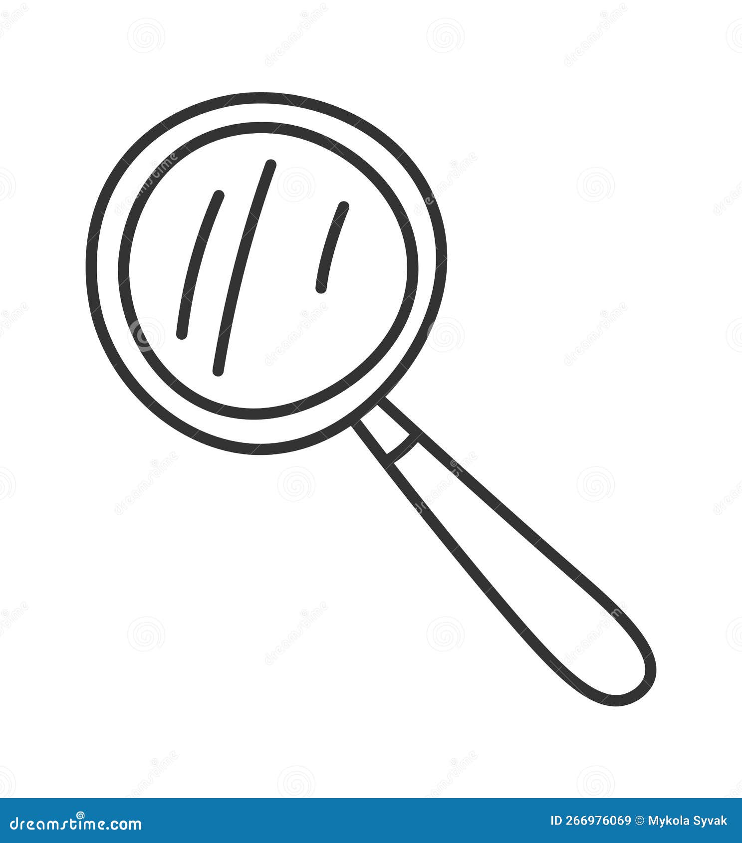 Magnifying Glass Flat Icon Science Stock Vector - Illustration of ...