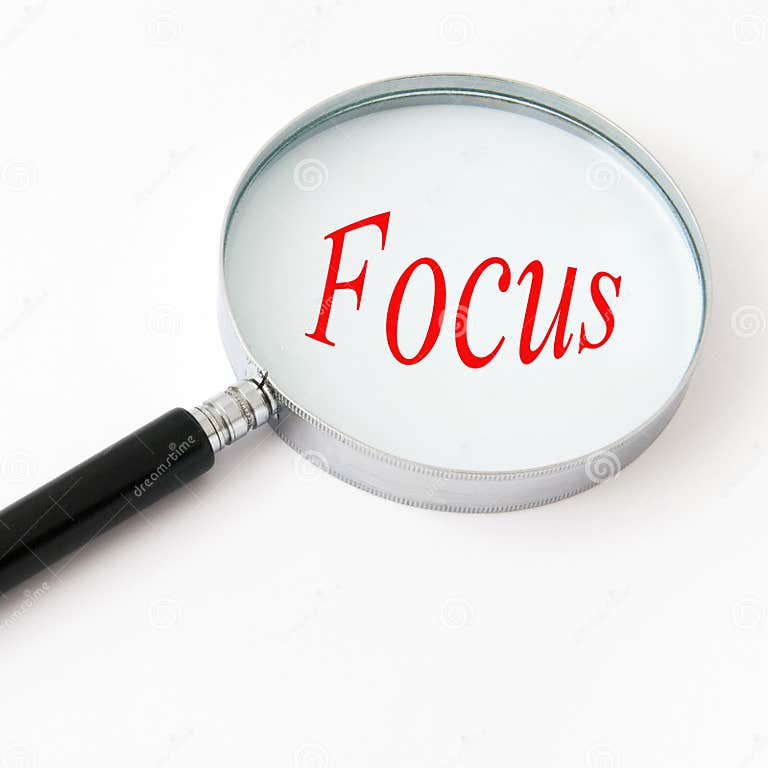 Magnifying Glass with Focus Stock Photo - Image of examine, look: 24651432
