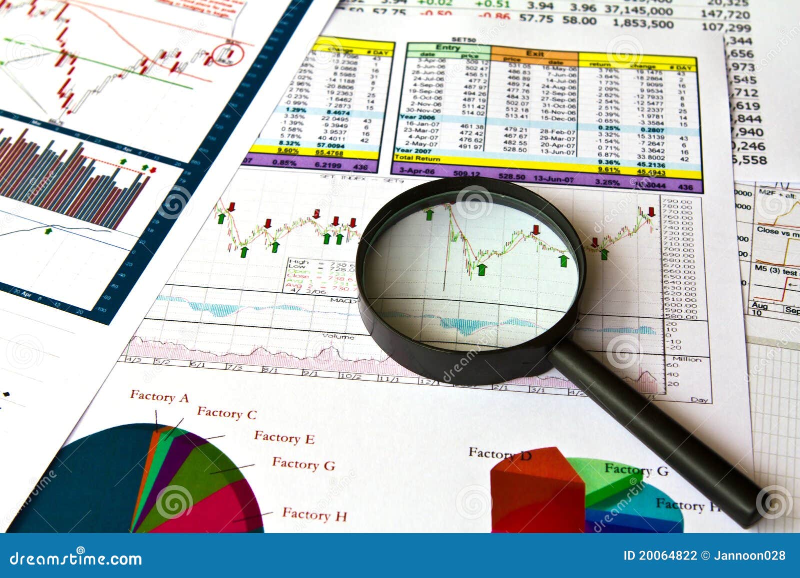 A Magnifying Glass Focusing on a Graph Stock Photo - Image of bonds ... A Magnifying Glass Focusing on a Graph Stock Photo - Image of bonds ...