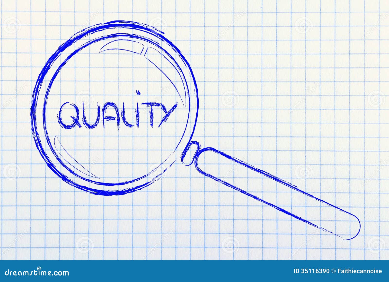 Magnifying Glass Focusing on Quality Stock Photo - Image of share ... Magnifying Glass Focusing on Quality Stock Photo - Image of share ...
