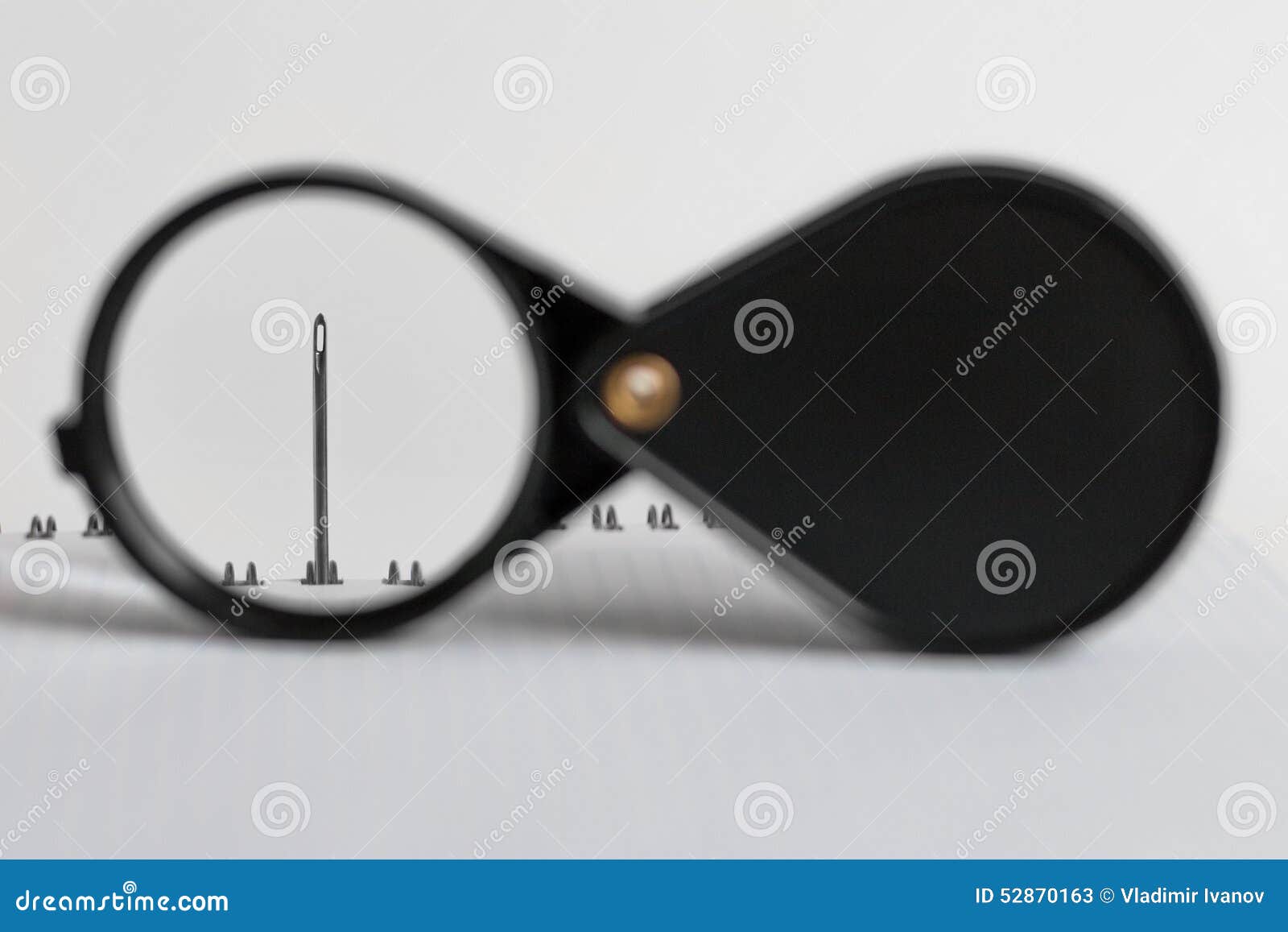 Magnifying Glass in a Frame Stock Image - Image of plastic, points ...