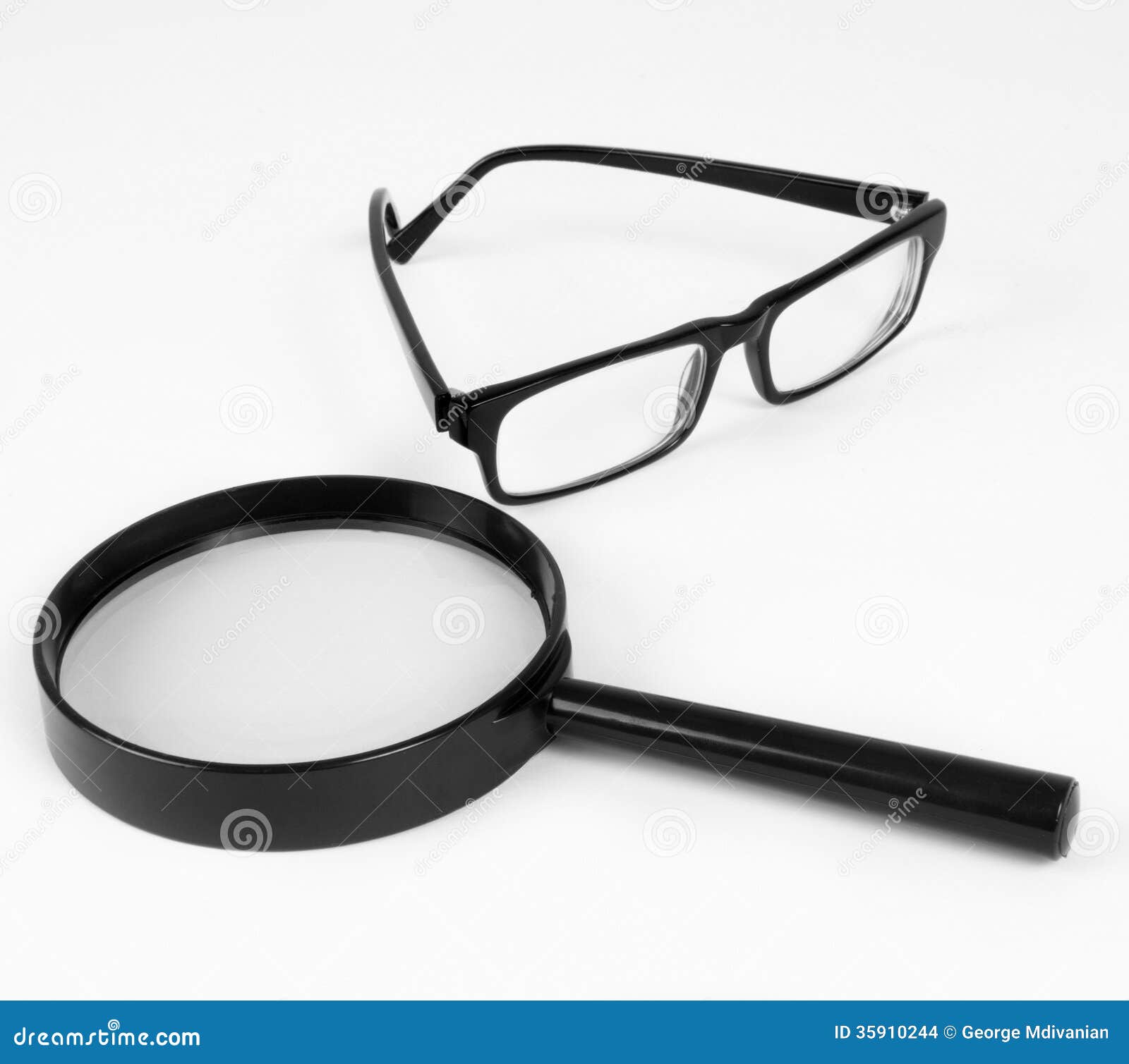 Magnifying glass stock photo. Image of magnify, realistic - 35910244
