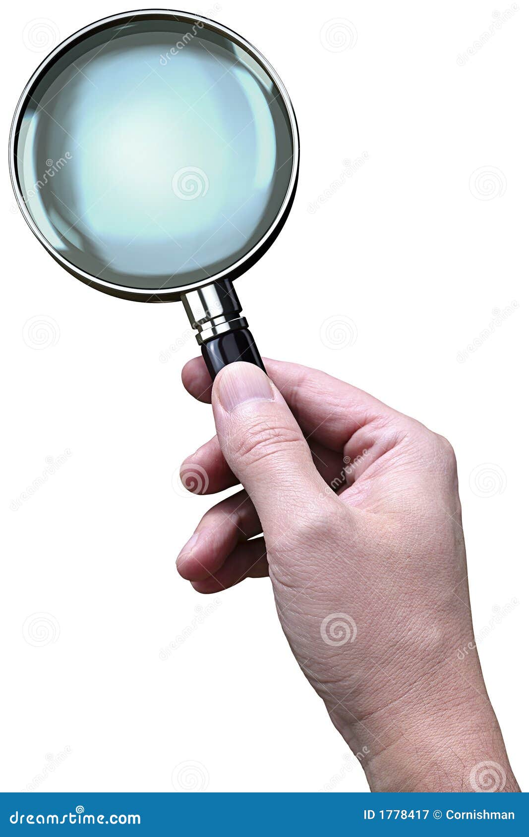 Magnifying Glass In Hand Royalty-Free Stock Photography | CartoonDealer ...
