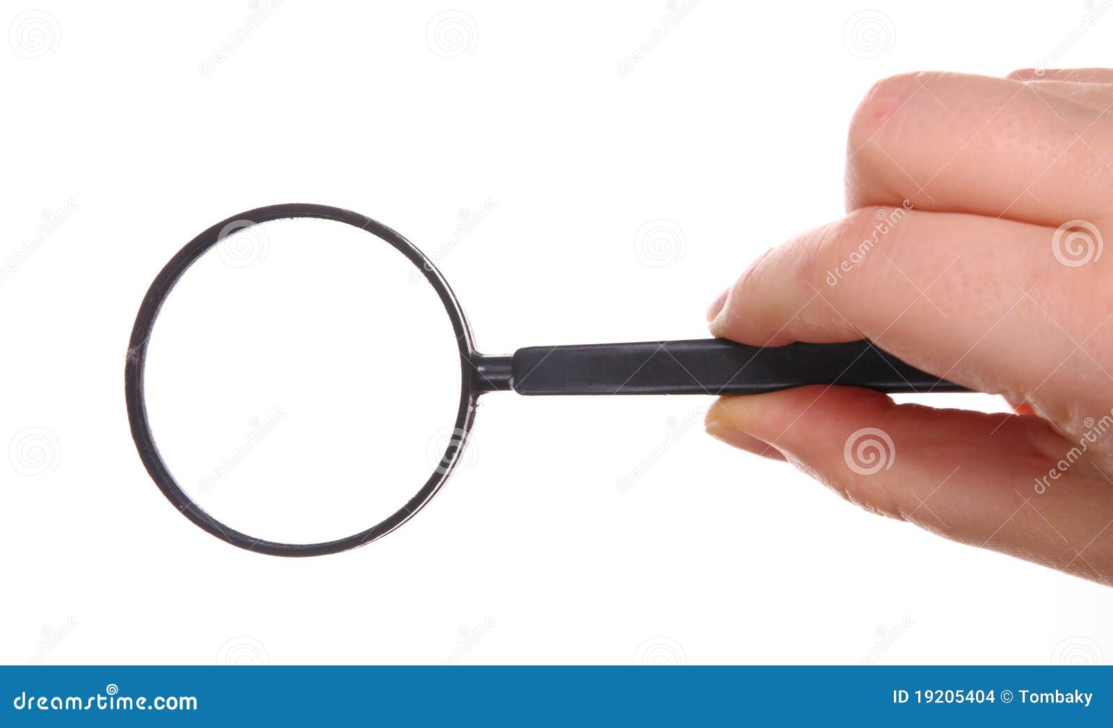 Magnifying glass and hand stock photo. Image of mystery - 19205404