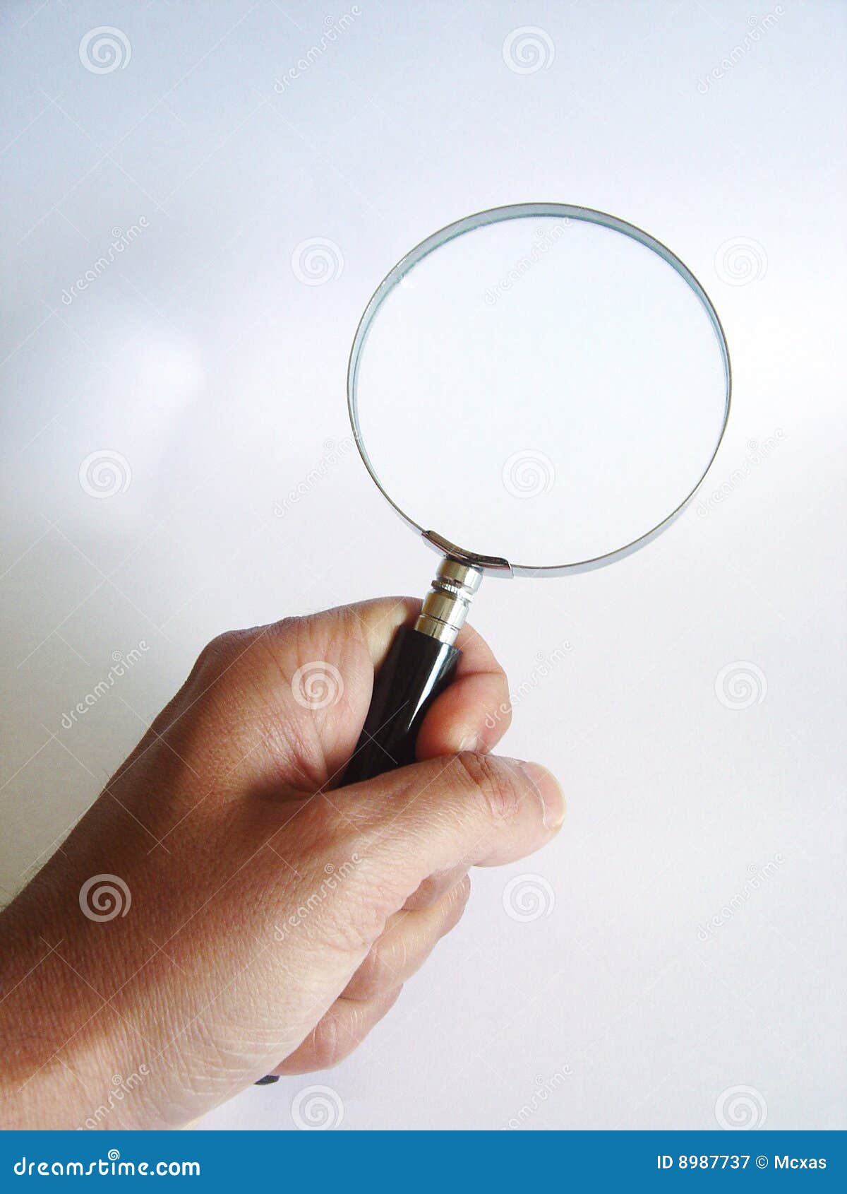 Magnifying glass in hand stock image. Image of science - 8987737