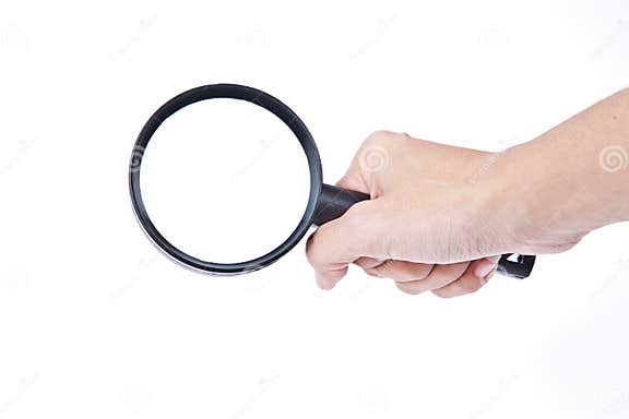 Magnifying Glass Hovering Over Stock Image - Image of magnifying ...